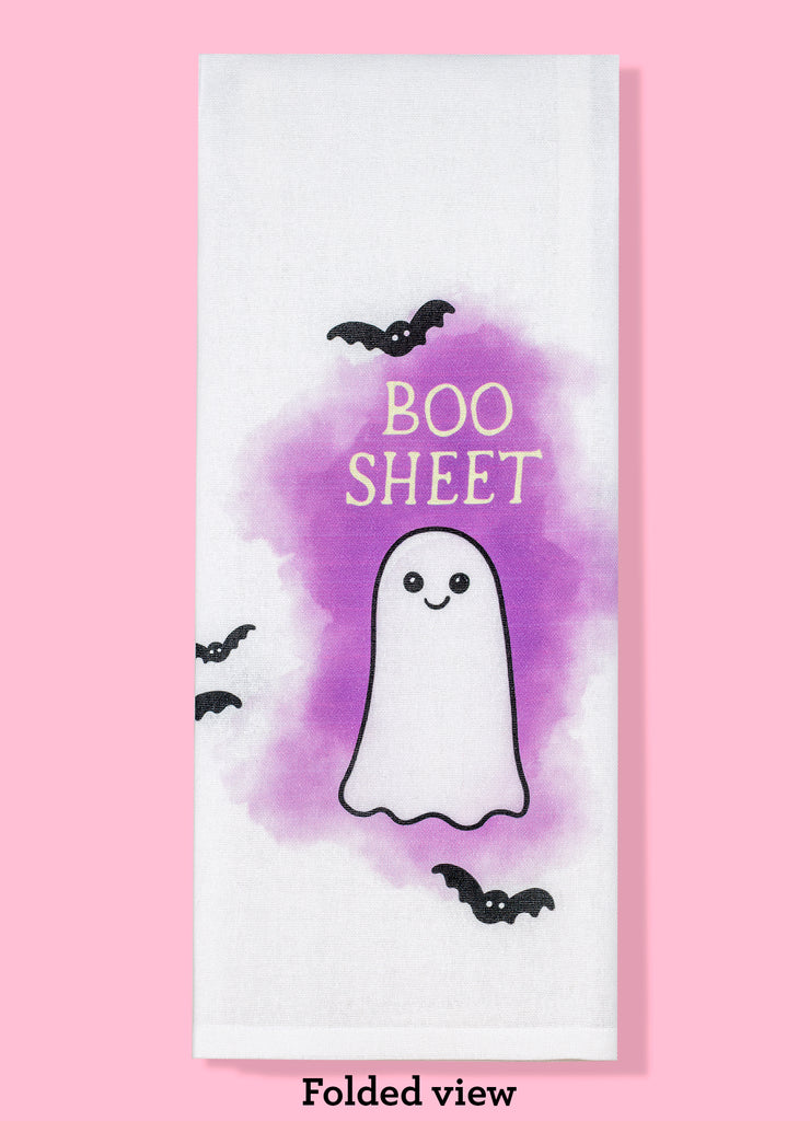 Boo Sheet Halloween dishtowel – Bad Grandma Designs