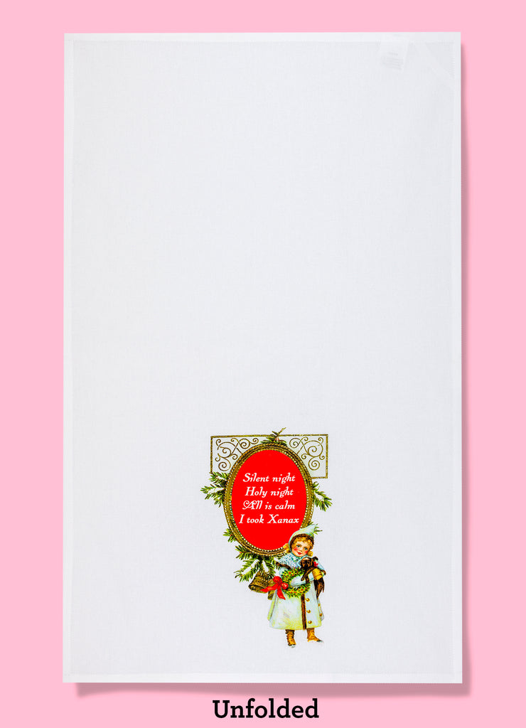 Silent Night - I Took Xanax dishtowel – Bad Grandma Designs