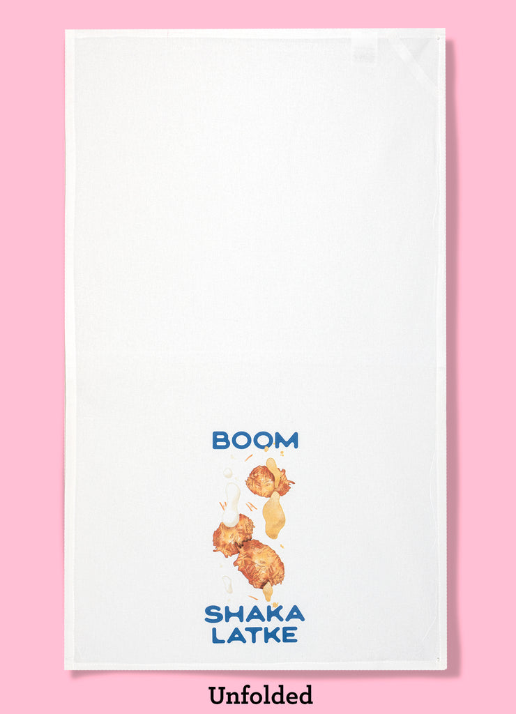 Boom Shaka Latke - funny Hanukkah kitchen towel – Bad Grandma Designs