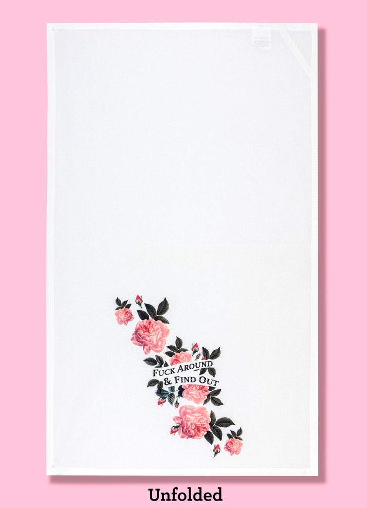 Fuck Around and Find Out funny kitchen towel – Bad Grandma Designs