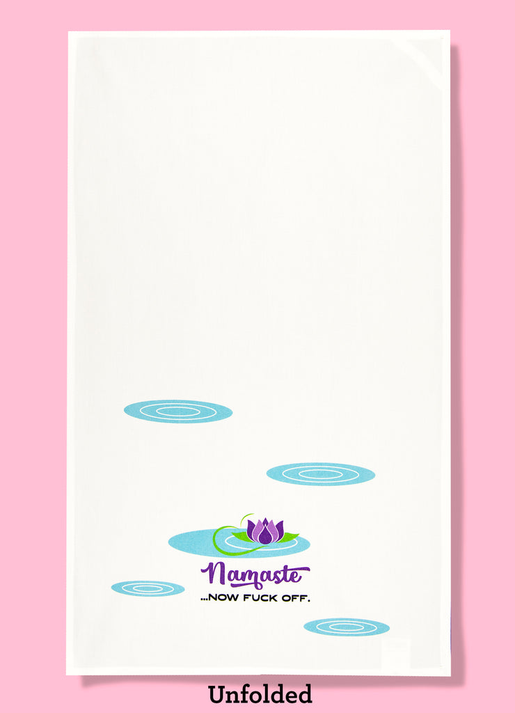 Namaste...Now fuck off dishtowel – Bad Grandma Designs